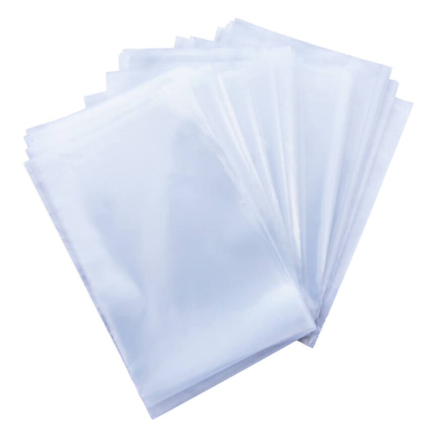 PLASTIC BAGS - CLEAR - 600mm x 900mm x 50µm - Effective Lab